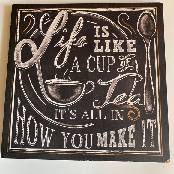 Giftcraft | Wall Decor | Tea Inspired Quote X10 Wall Decor | Poshmark